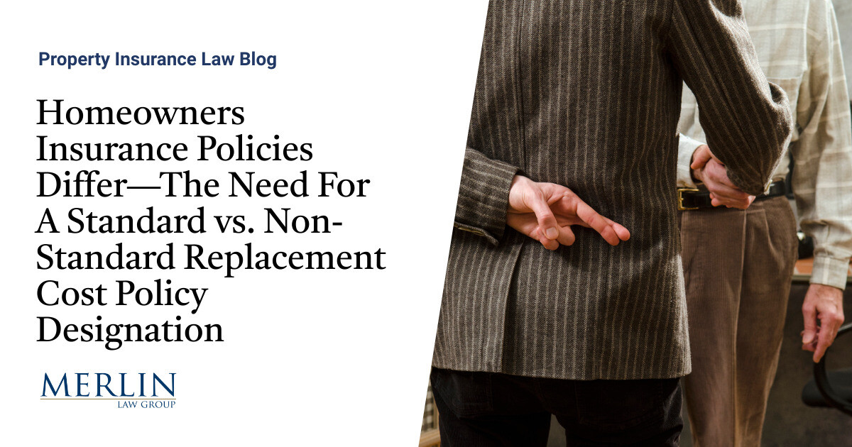 Homeowners Insurance Policies Differ—The Need For A Standard vs. Non ...