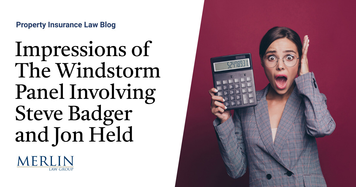 Impressions of The Windstorm Panel Involving Steve Badger and Jon Held ...