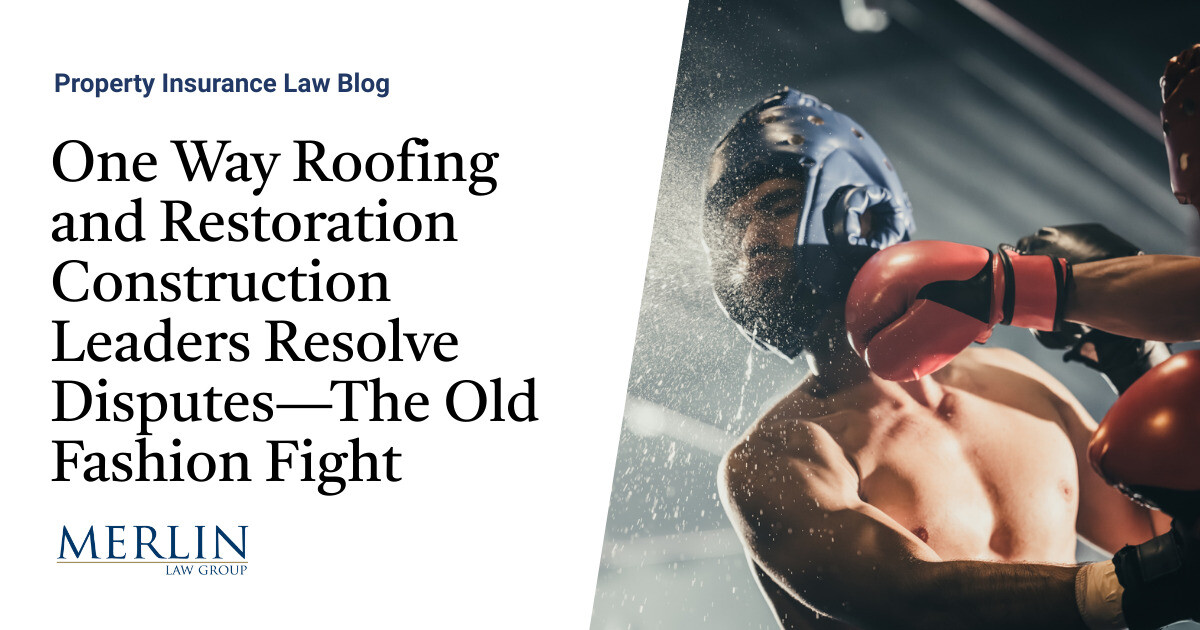 One Method Roofing and Restoration Development Leaders Resolve Disputes ...