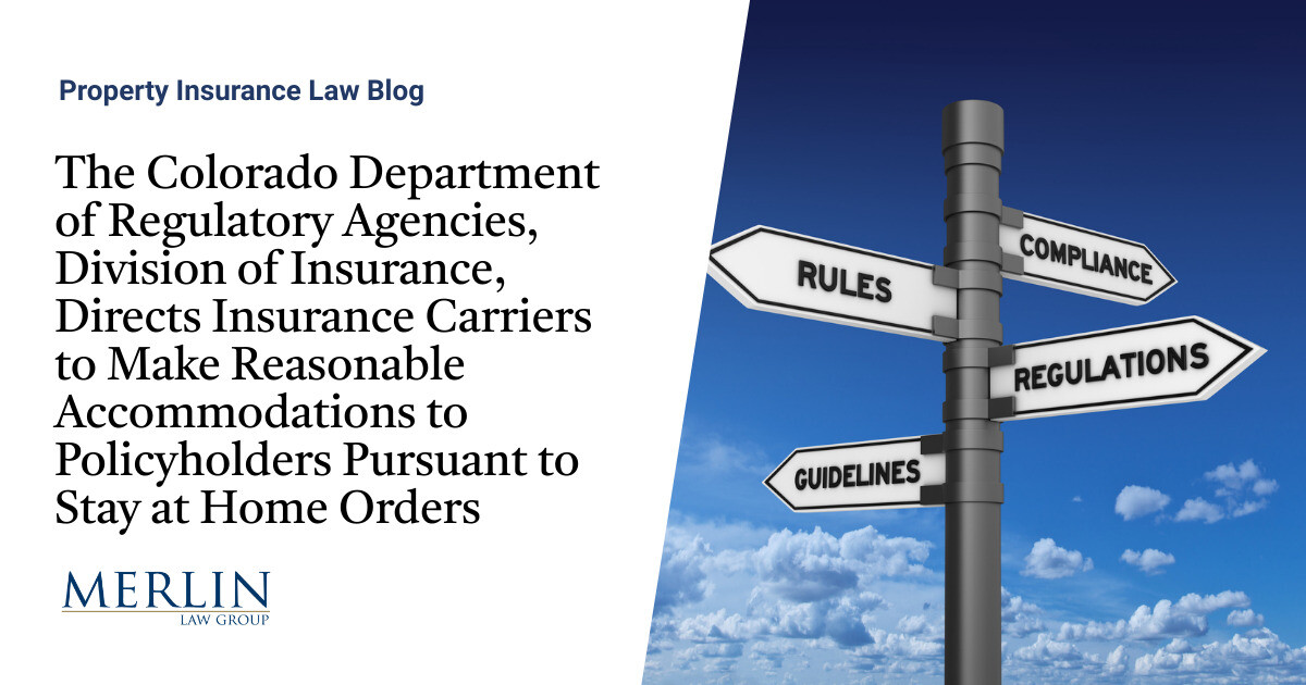 The Colorado Department of Regulatory Agencies, Division of Insurance ...