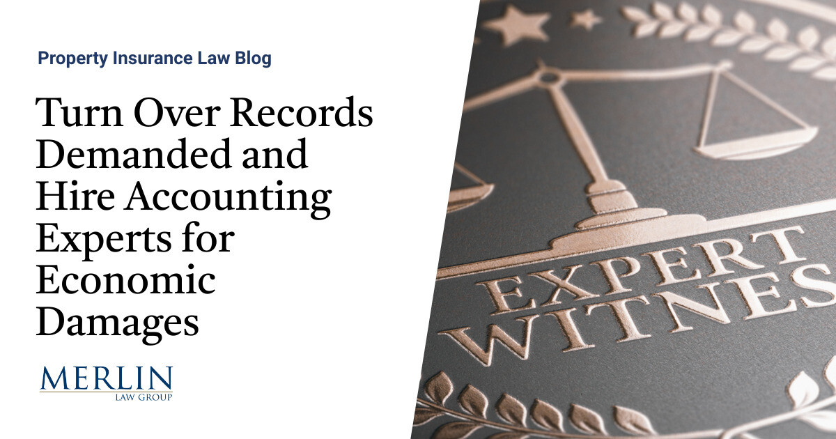 Turn Over Records Demanded and Hire Accounting Experts for Economic ...